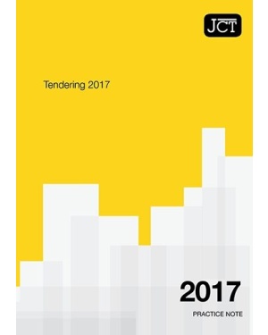 JCT Tendering Practice Note 2017 - Construction Books