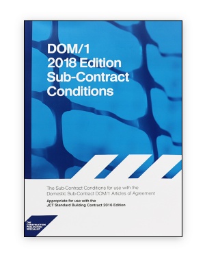 DOM1 2018 Domestic Sub-contract Conditions - Construction Books