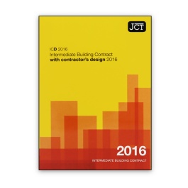 JCT Intermediate Building Contract with contractor's design 2016 (ICD) - Construction Books