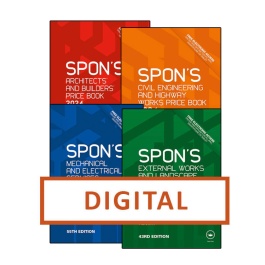 Spon's 2024 Extra Value Pack - DIGITAL - Construction Books